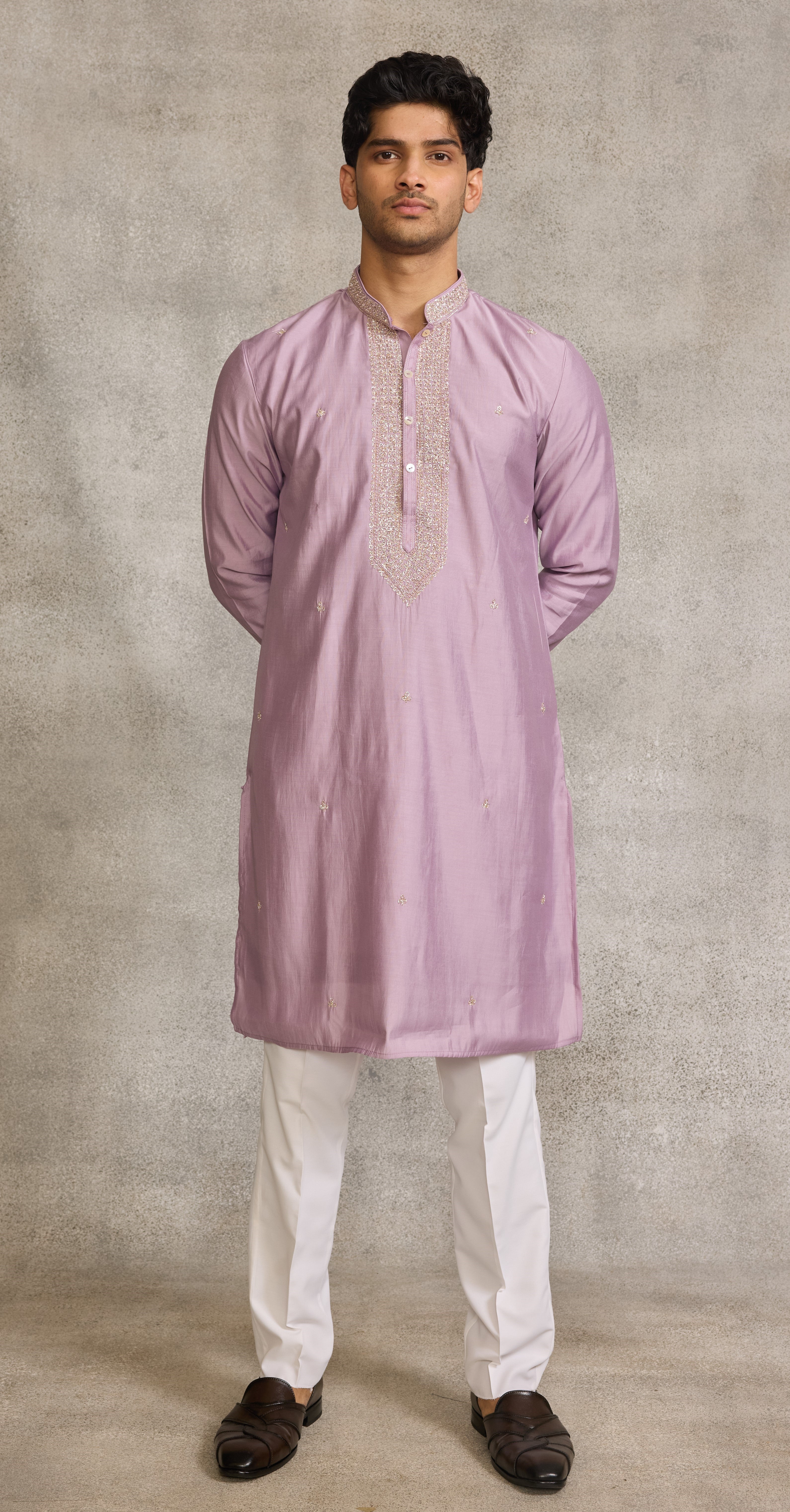 Lilac Colour Kurta Set(ME-MKUS_SK 55) – Carron Clothing