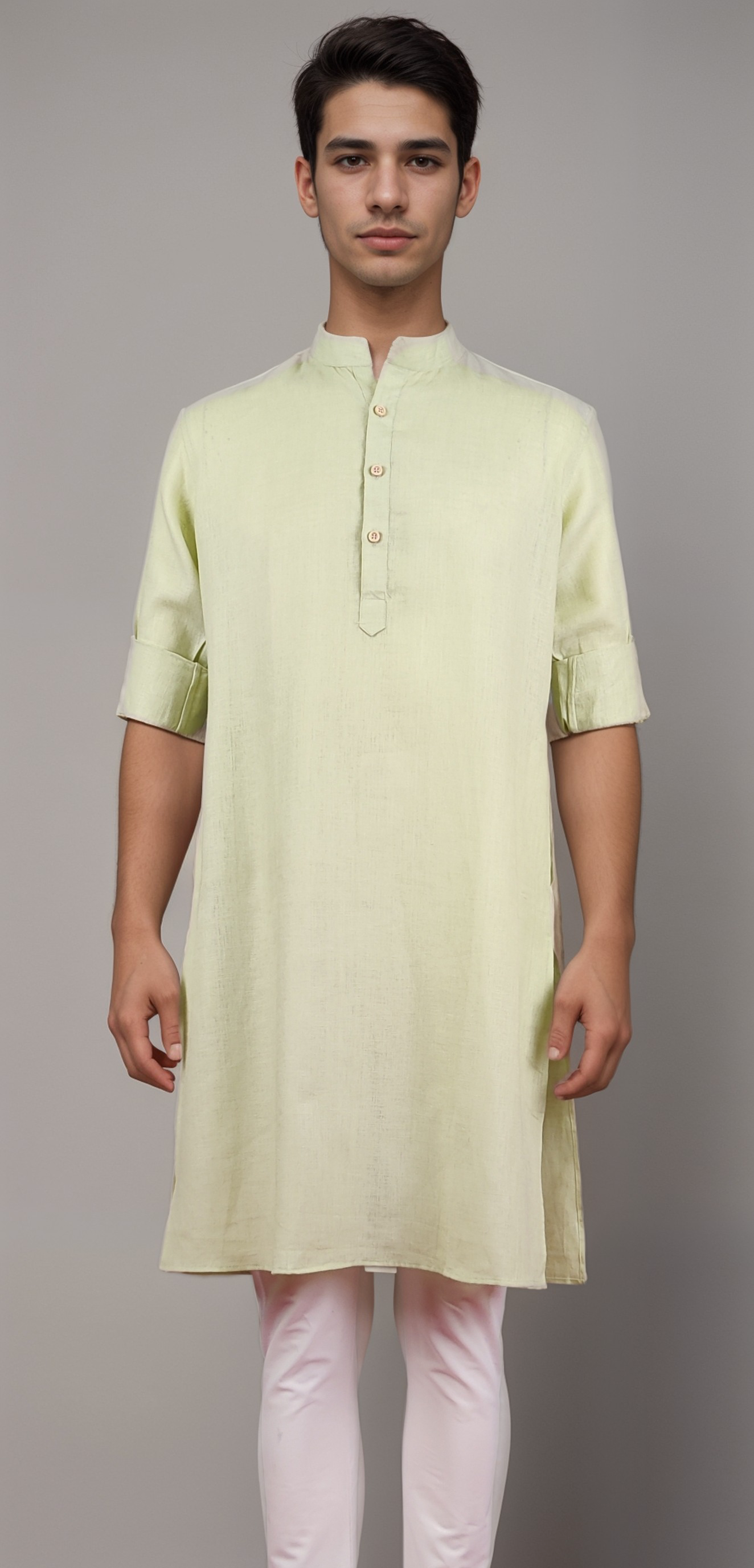 Parrot Green Colour With Bottom(ME-MKUS_GURU 17) – Carron Clothing