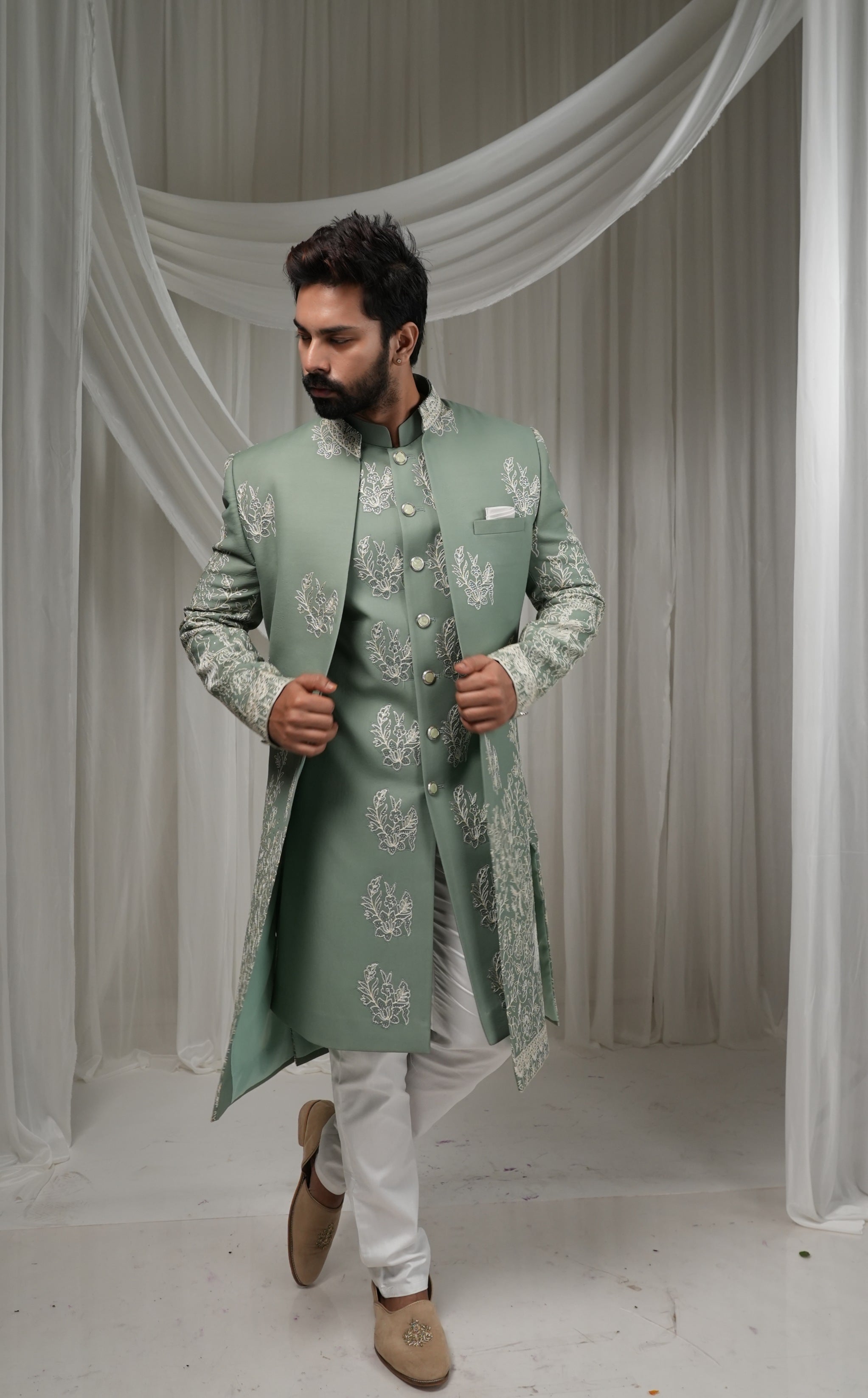 Pista Colour Indo Western(ME-MINW_41079.H.9) – Carron Clothing